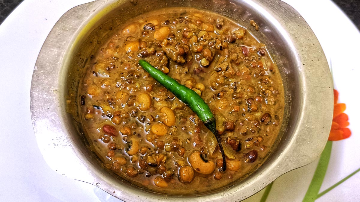 Bengali Style Veg Dal Tadka (Torka) Recipe | Black Dal Tarka